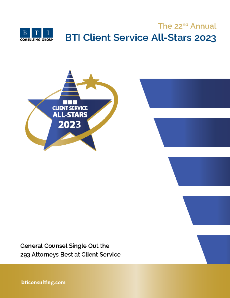 BTI Client Service All-Stars 2023 - The BTI Consulting Group